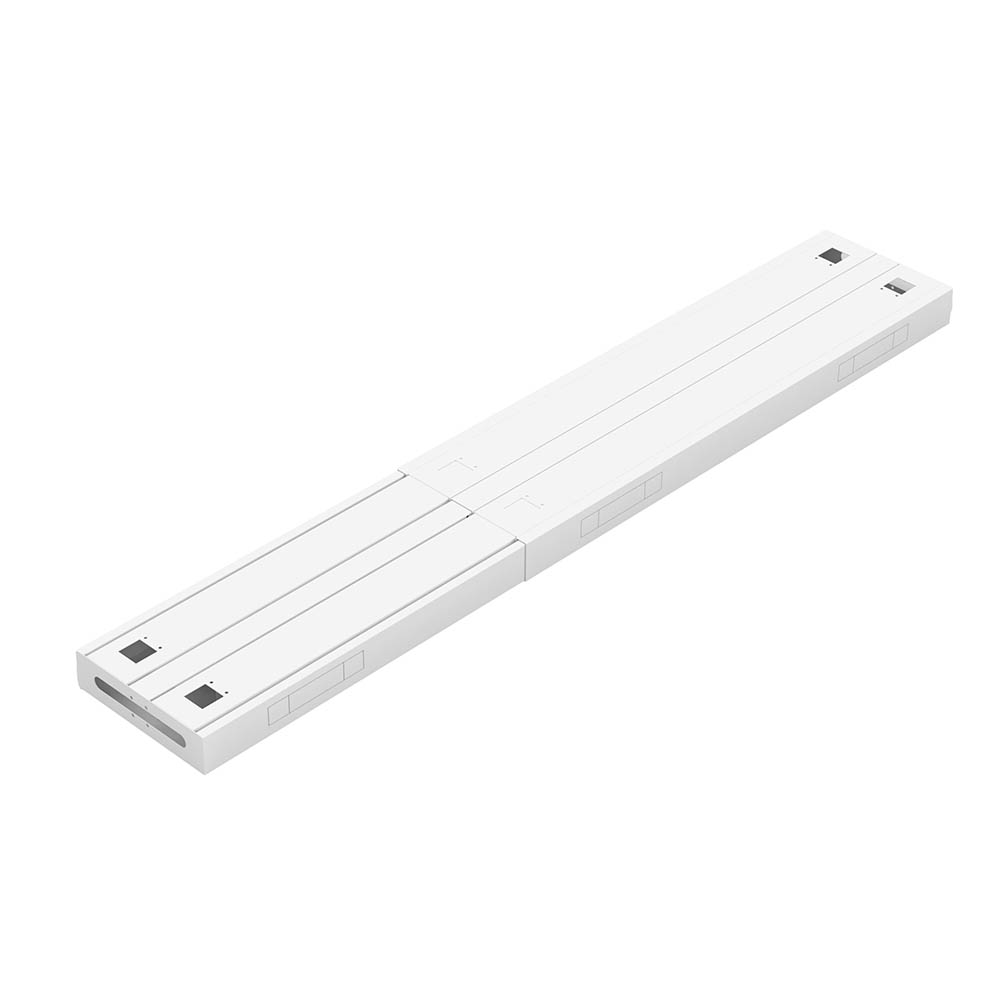 RAPIDLINE TELESCOPIC CABLE TRAY DOUBLE WHITE - Premier Office Furniture