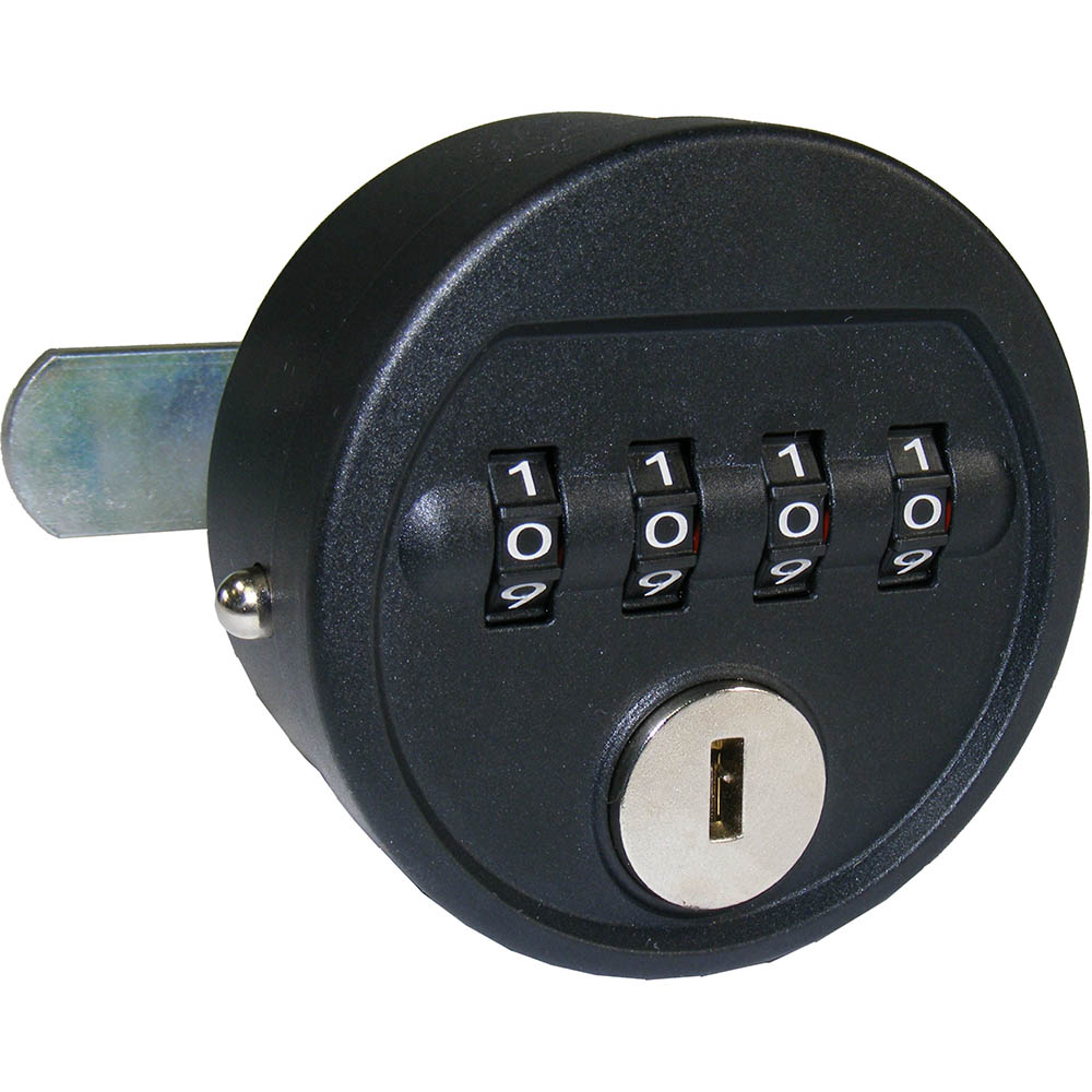 STEELCO CM-17 ROUND COMBINATION LOCKER PADLOCK BLACK - Premier Office ...